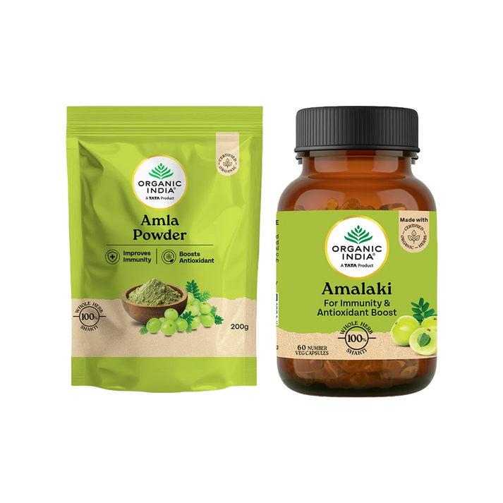 Amalaki Capsules + Amla Powder Combo for Immunity – Organic India