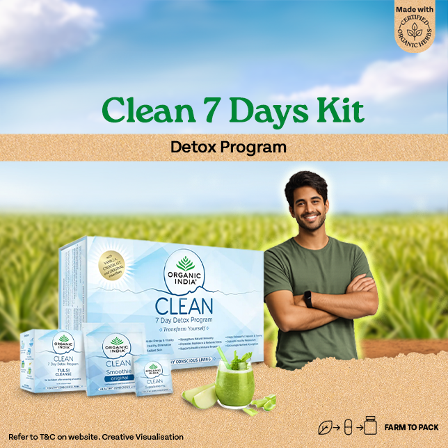 Clean 7 Days Detoxification Kit. Organic India Detox Kit