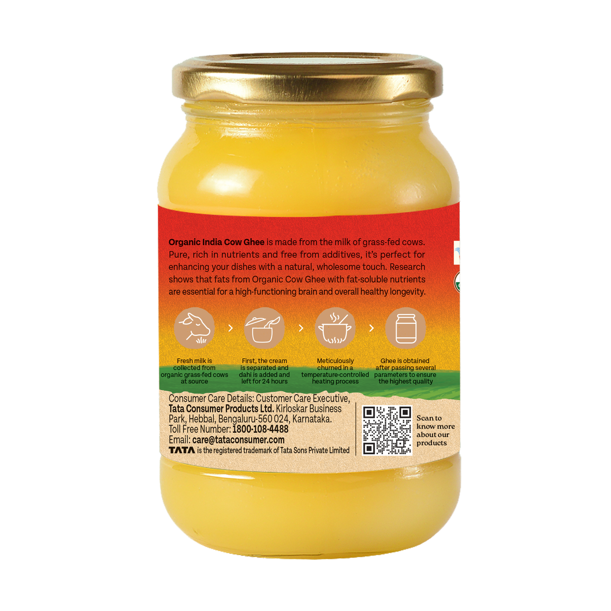 Organic Cow Ghee (Desi Cow Ghee), Pure & Wholesome Ghee – Organic India