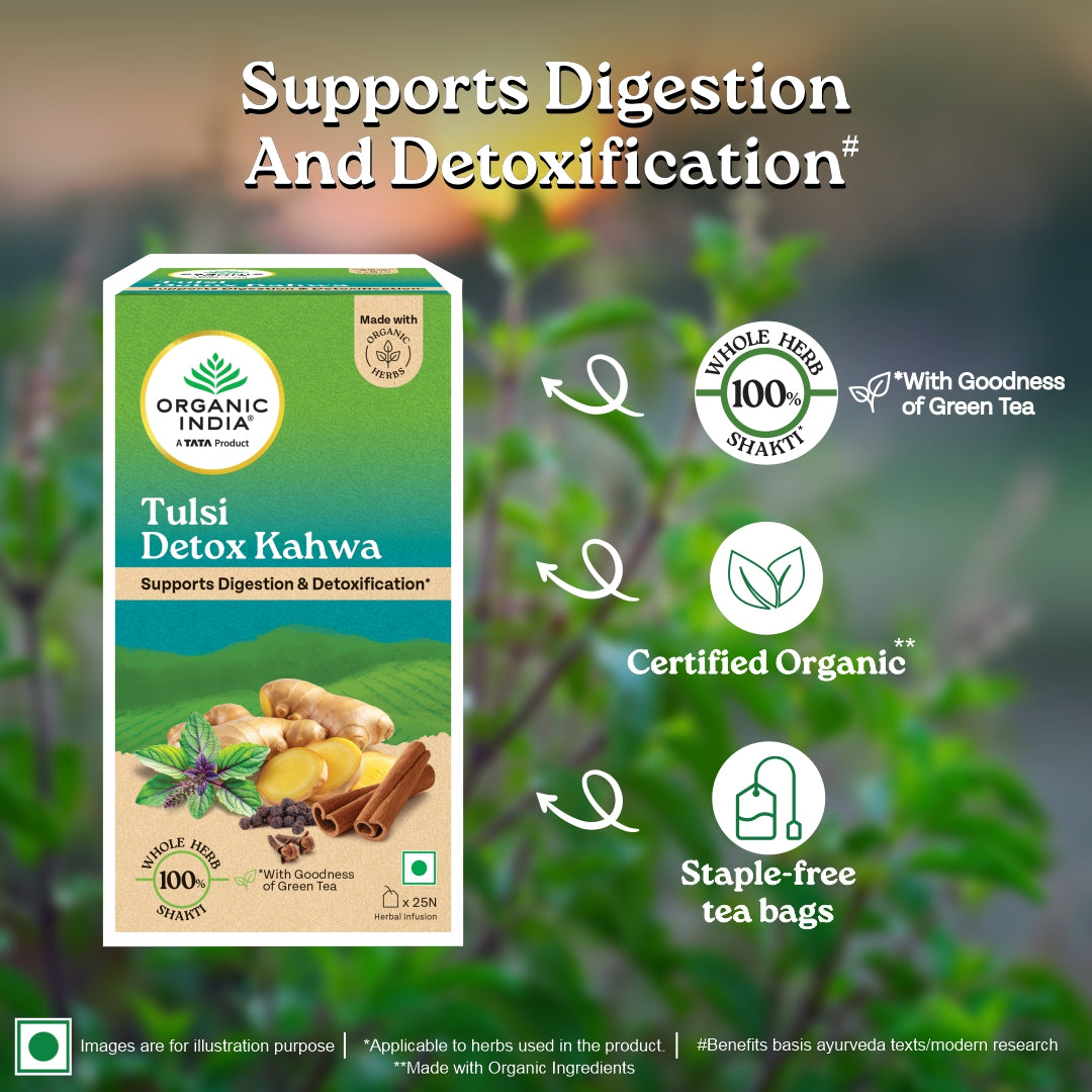 Tulsi Detox Kahwa 25 Tea bags – Organic India
