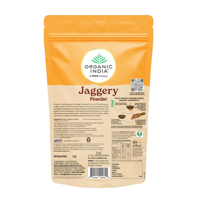 Certified Organic Jaggery Powder is pesticide free – Organic India