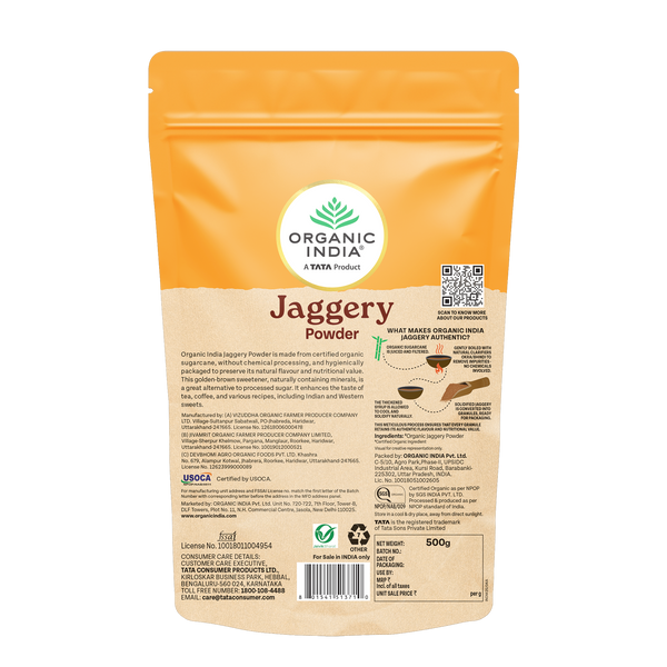 Certified Organic Jaggery Powder is pesticide free – Organic India