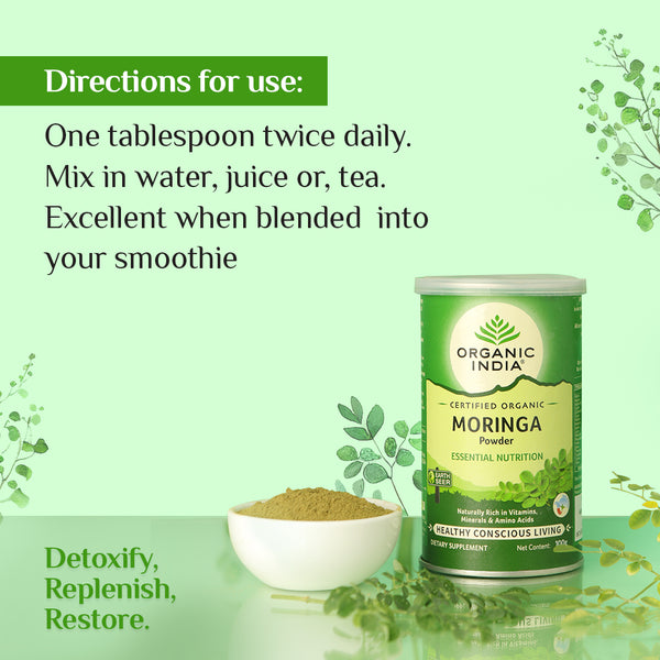 Moringa Powder to Embrace the Goodness of Superfood – Organic India