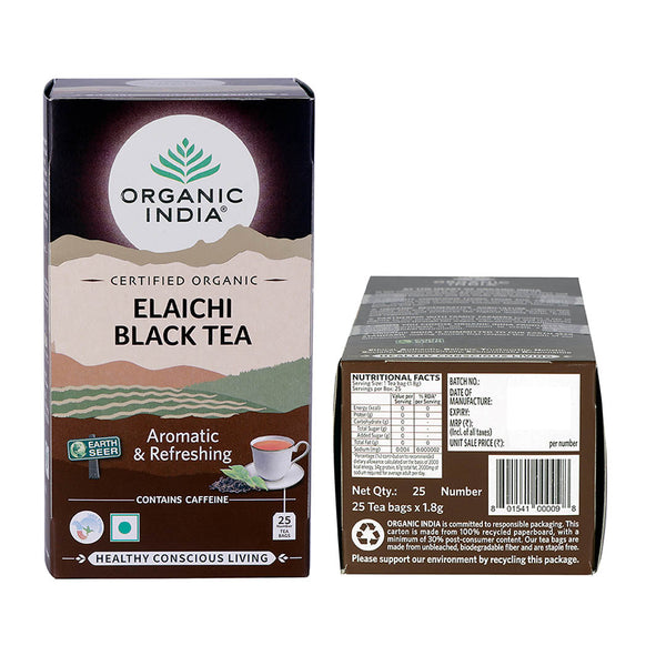 Organic Elaichi Black Tea. Premium Cardamon Assam Tea Blend – Organic India