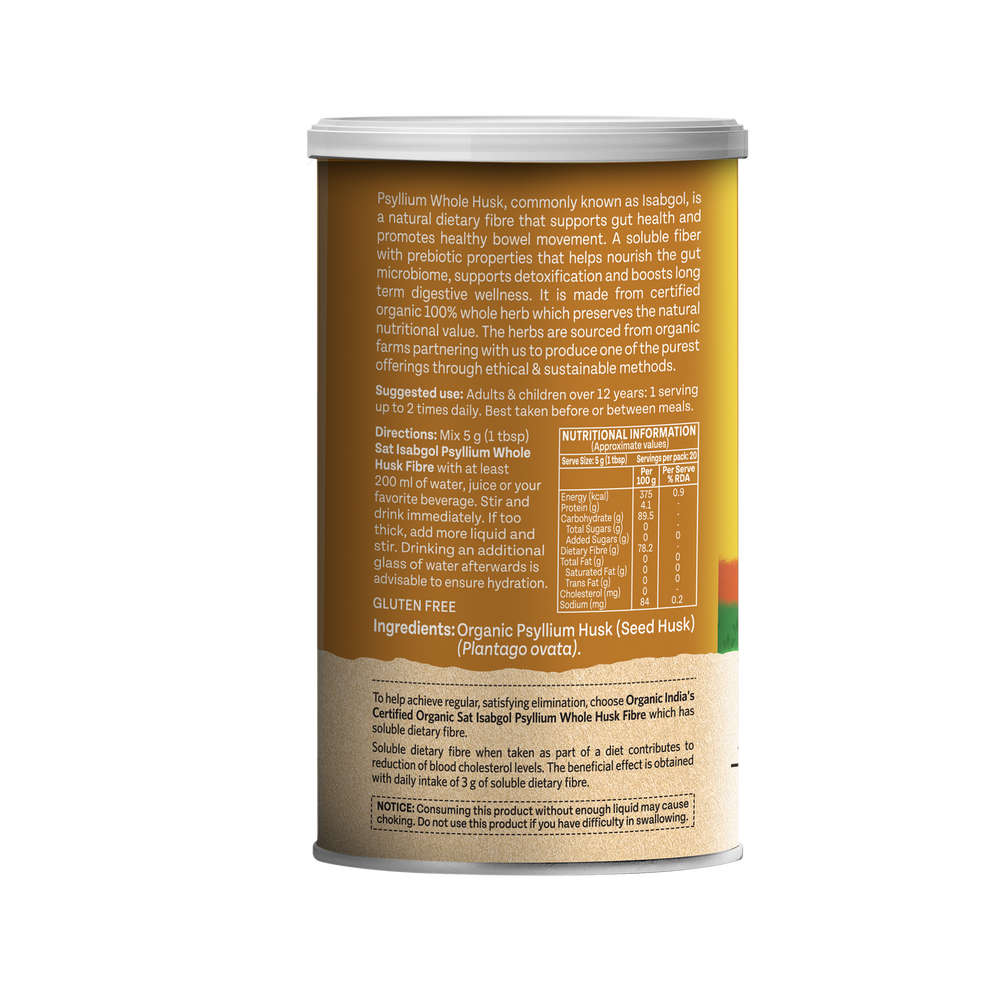 Psyllium Whole Husk Isabgol – Organic India