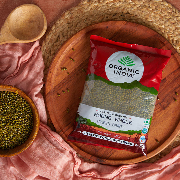 Organic Moong Whole Daal (Green Gram) 500g – Organic India