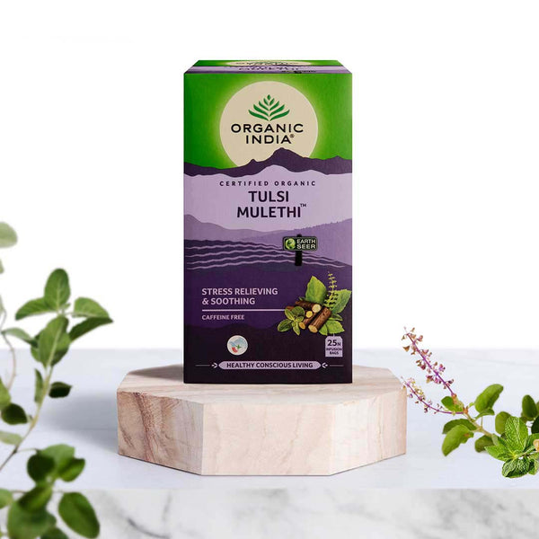 Refreshing Tulsi Mulethi Green Tea 25 lb – Organic India