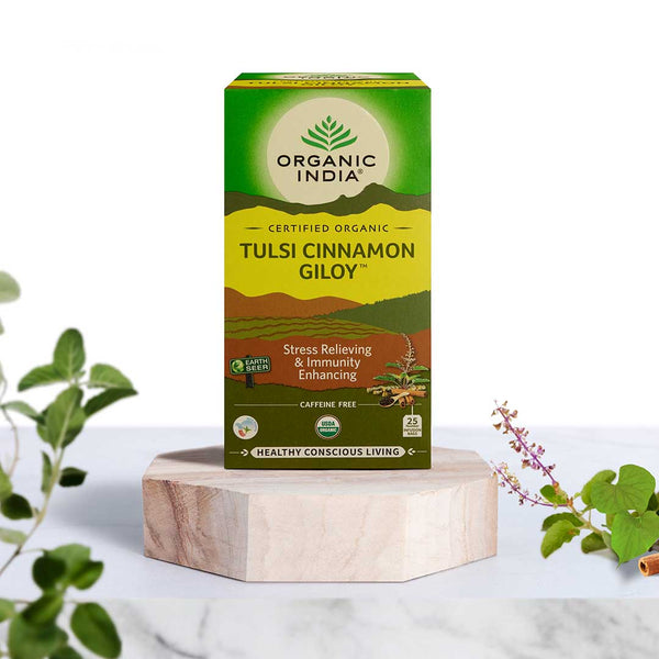 Tulsi Cinnamon Giloy 25 lb | Herbal Tea – Organic India